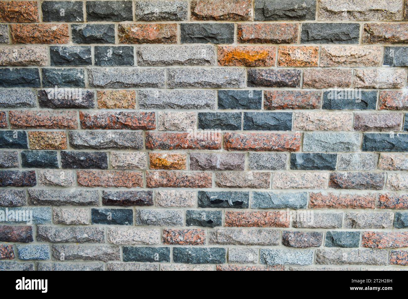 Texture of beautiful multi-colored rectangular bricks, tiles from ...