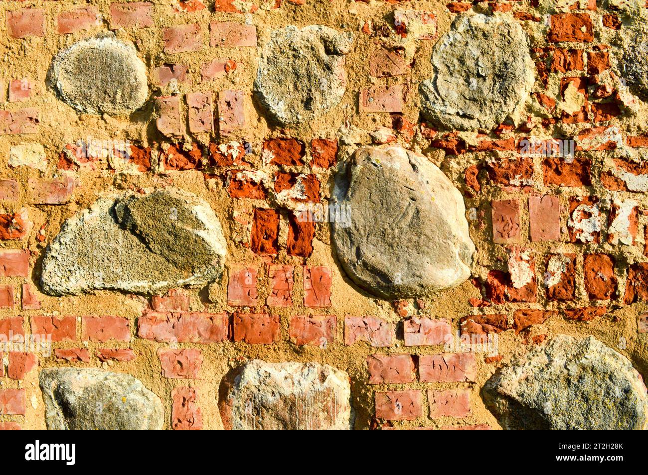 The texture of the old ancient medieval antique stone hard peeling ...