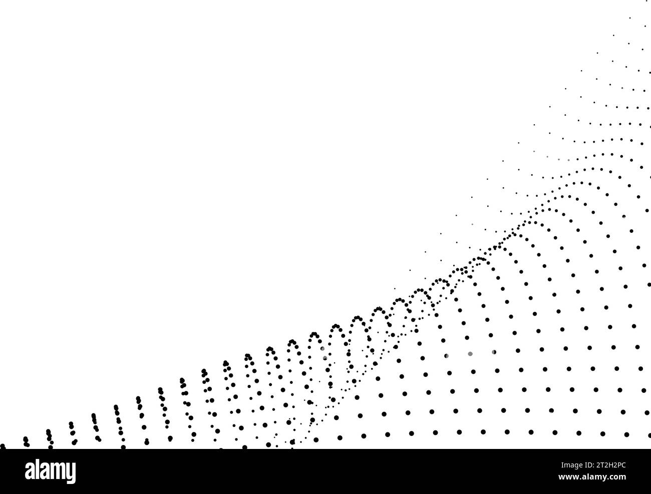 Technology abstract background. Geometric dotted curve shapes Stock ...