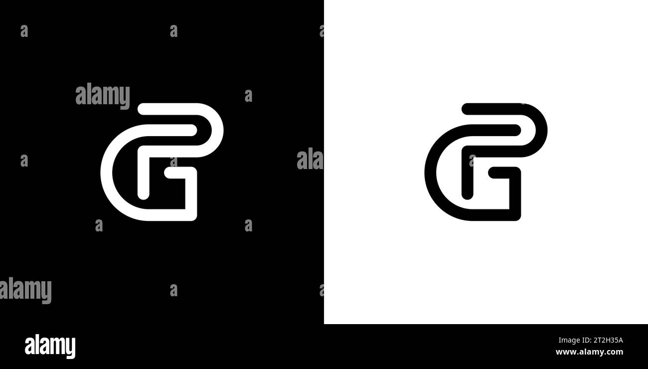 GP logo, GP Monogram, Initial GP Logo, Letter GP logo, Icon, Vector ...