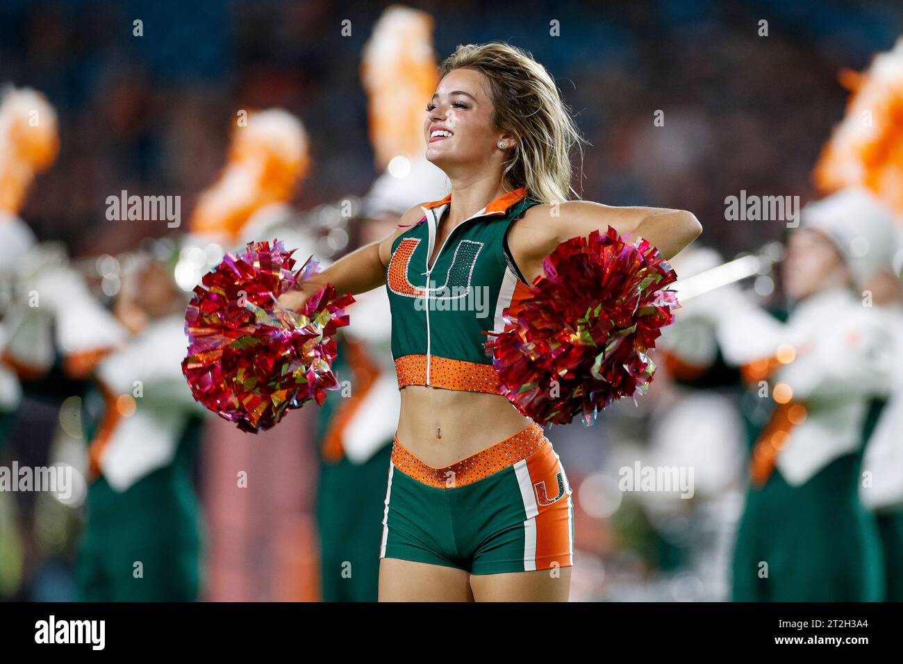 Miami hurricane cheerleader hi-res stock photography and images - Alamy