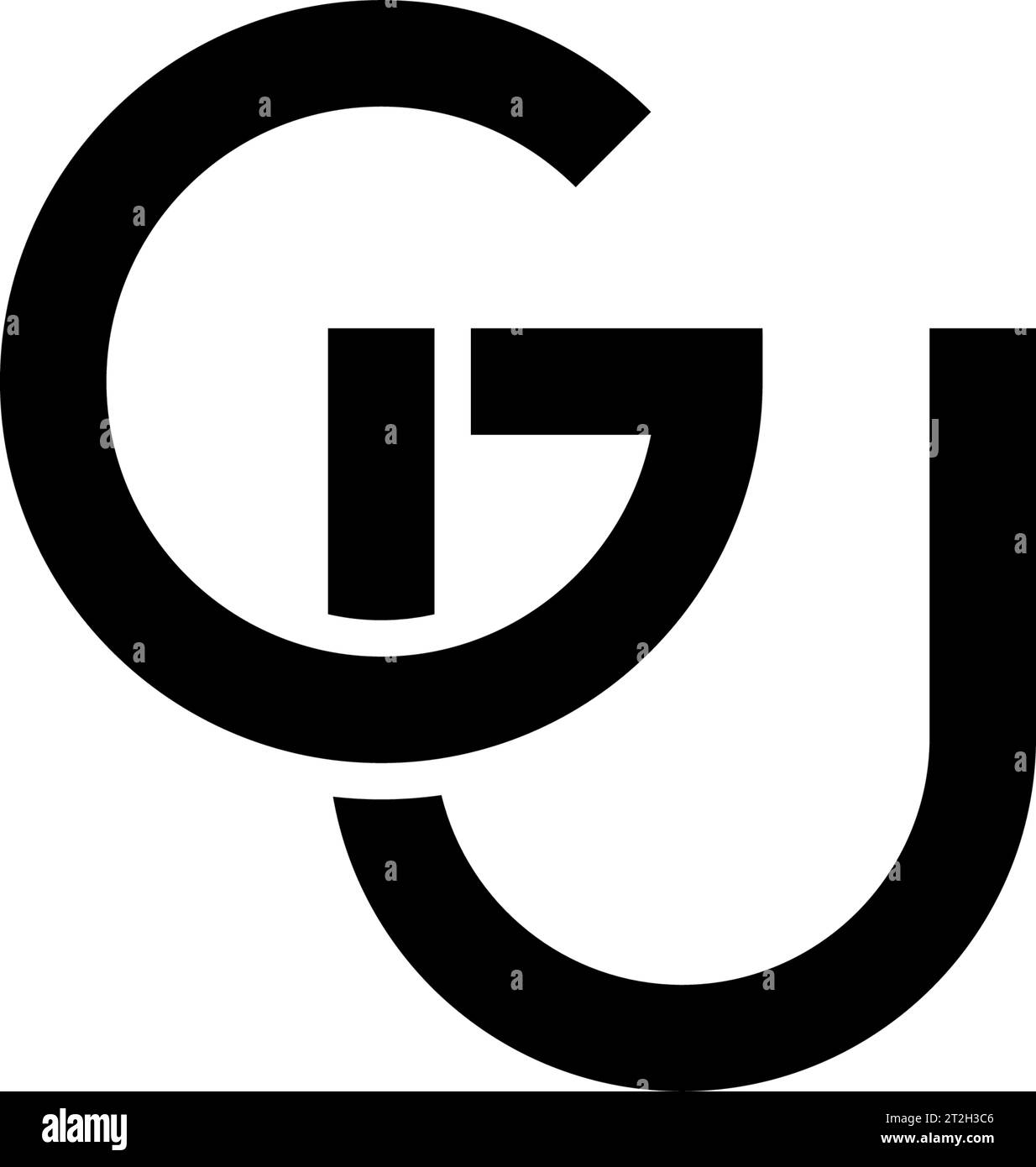 GU logo, GU Monogram, Initial GU Logo, Letter GU logo, Icon, Vector ...