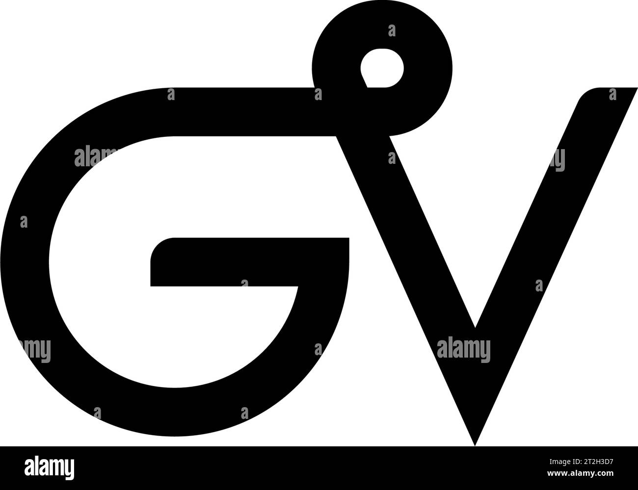 GV logo, GV Monogram, Initial GV Logo, Letter GV logo, Icon, Vector ...