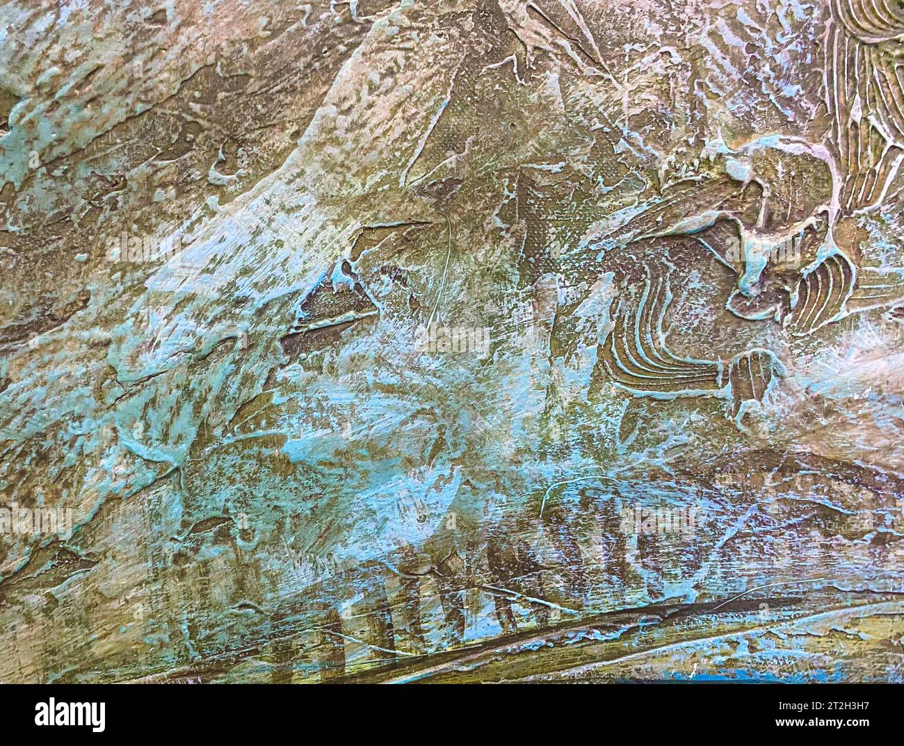 the texture of the stone, an unusual pattern on natural material ...