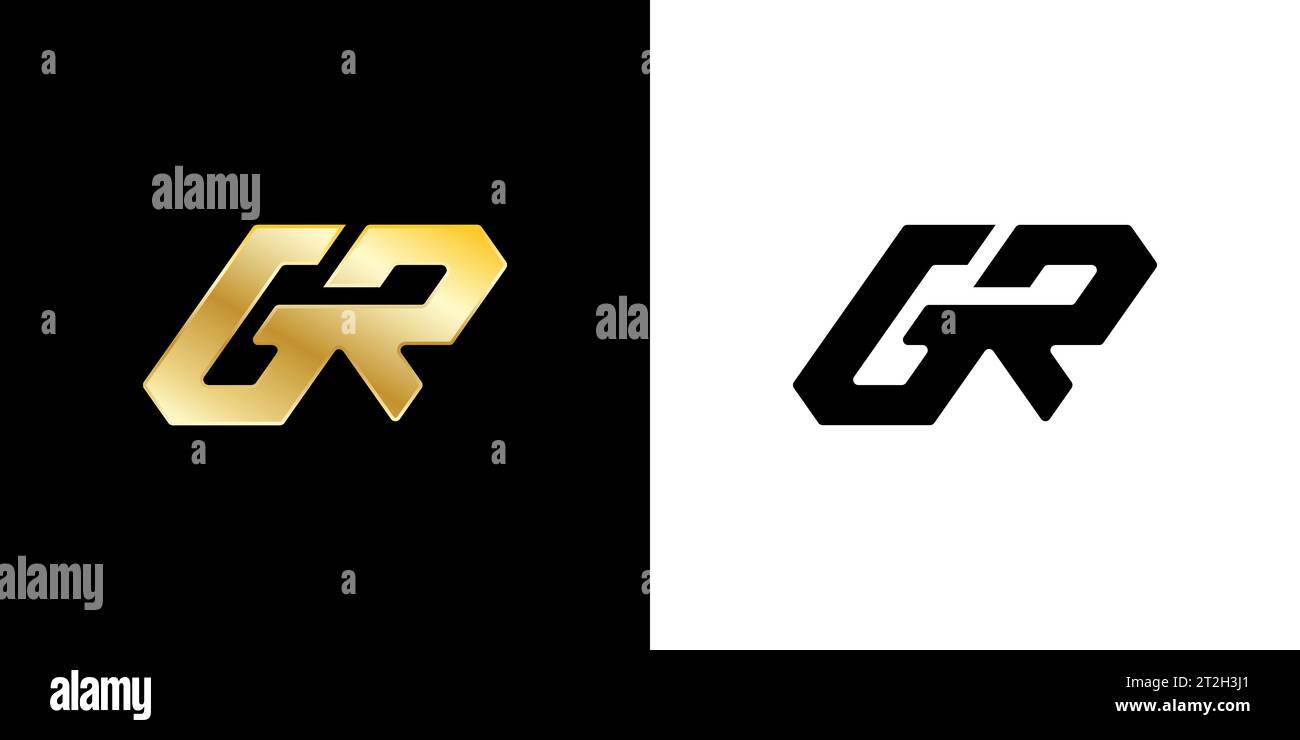 GR logo, GR Monogram, Initial GR Logo, Letter GR logo, Icon, Vector ...