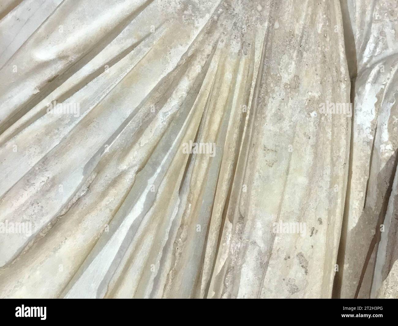 The texture of the stone shell yellow with the arrangement of layers on ...