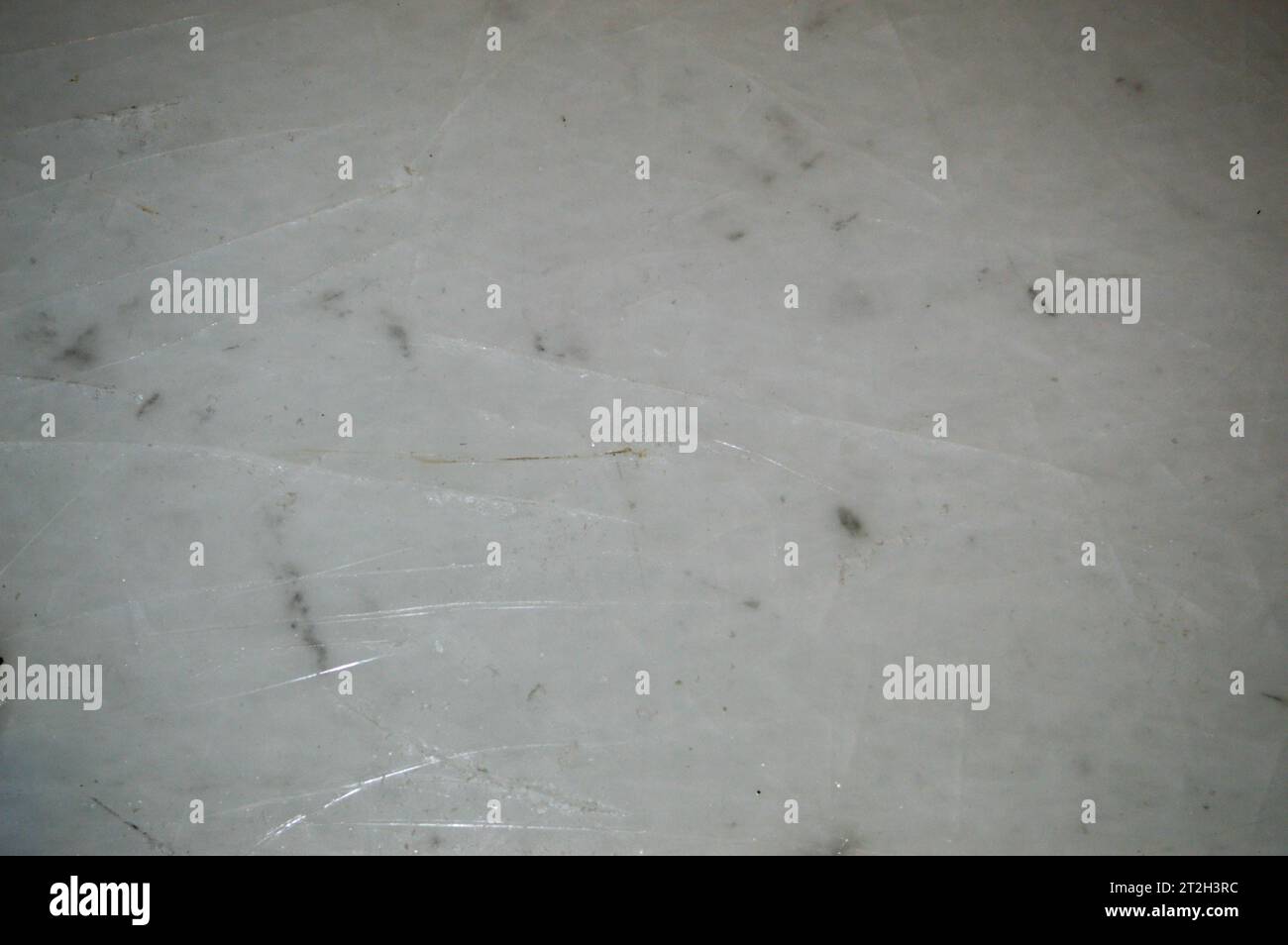 Texture of white cold ice with scratches from hockey skates background ...