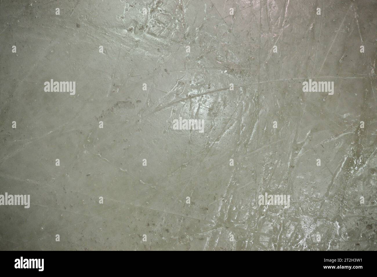 Texture of white cold ice with scratches from hockey skates background ...