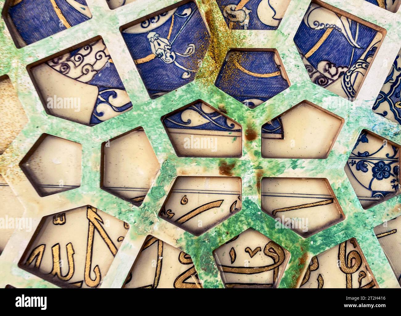 unusual stained glass window made of wood with pictures. cute handmade ...