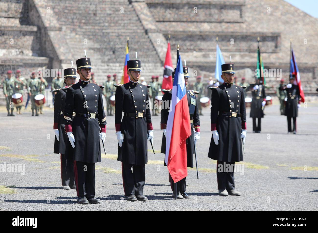 Mexico. 29th Sep, 2023. The Pan American Flame burns brightly once more ...