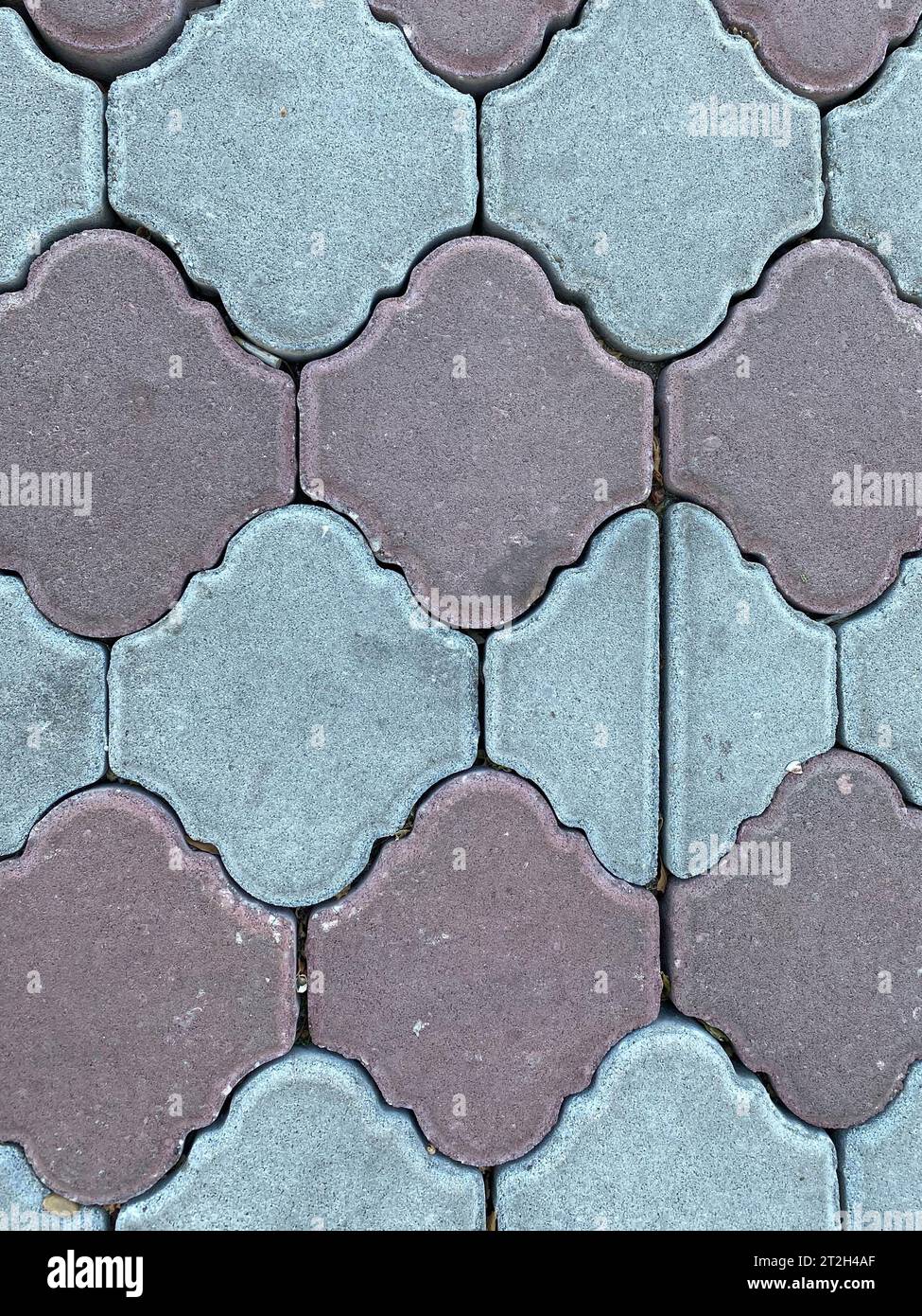 Rectangular paving slabs. View from above. Close-up. Background ...