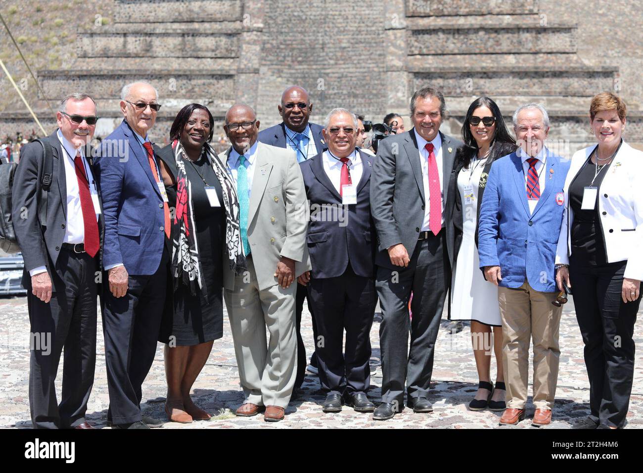 Mexico. 29th Sep, 2023. The Pan American Flame burns brightly once more ...