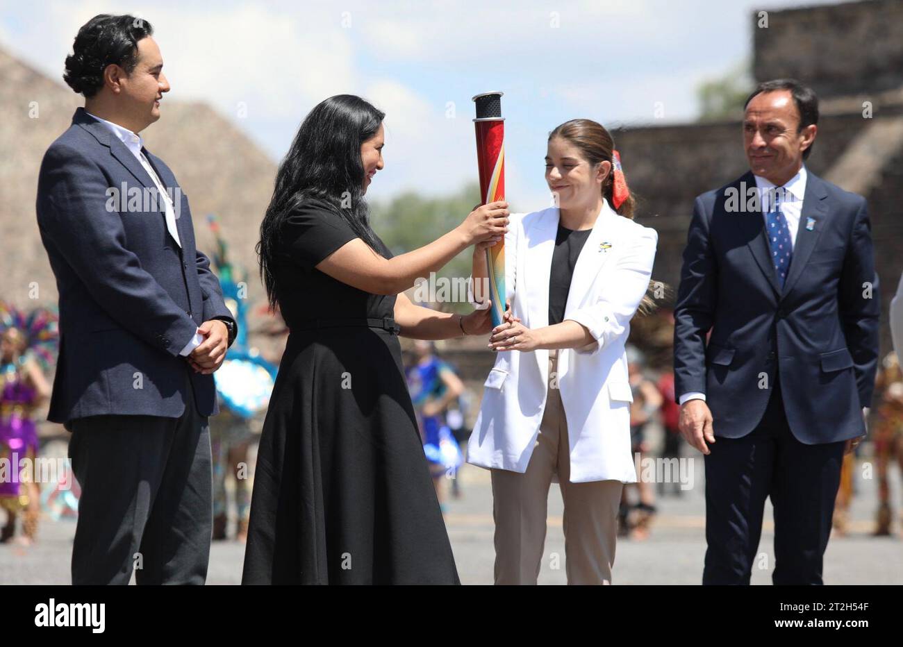 Mexico. 29th Sep, 2023. The Pan American Flame burns brightly once more ...