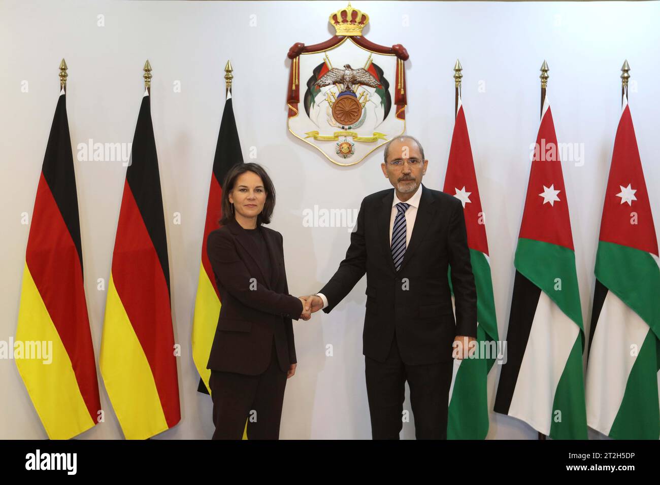 Amman, Jordan. 19th Oct, 2023. Jordanian Foreign Minister Ayman Safadi ...