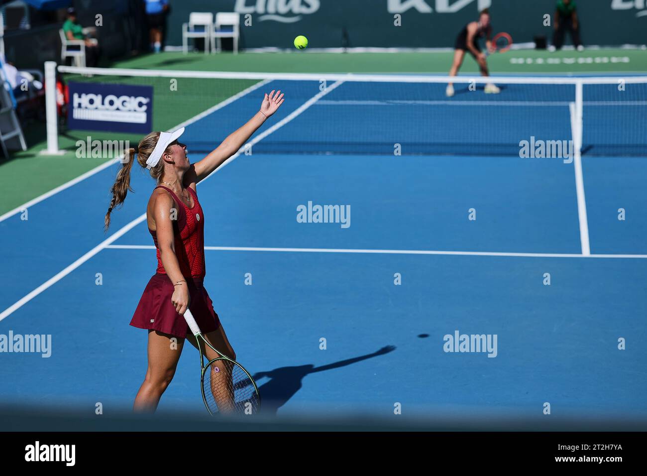Monastir, Monastir, Tunisia. 19th Oct, 2023. Magdalena Frech (POL) in ...