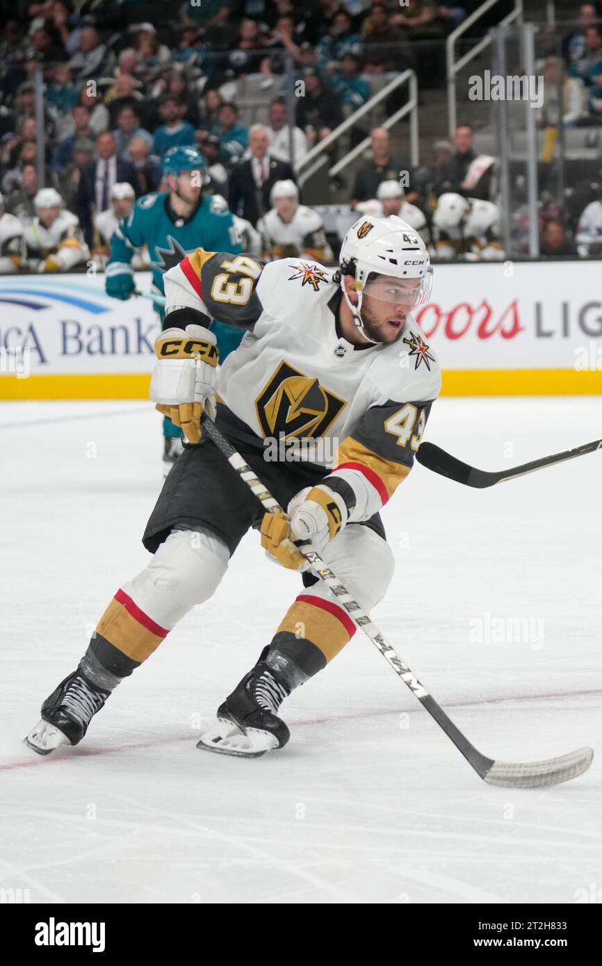 Vegas Golden Knights center Paul Cotter (43) during an NHL hockey game ...