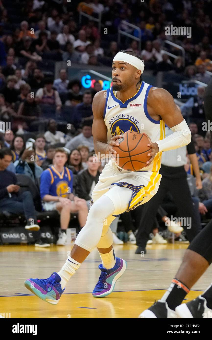 Golden State Warriors Moses Moody during an NBA preseason basketball ...