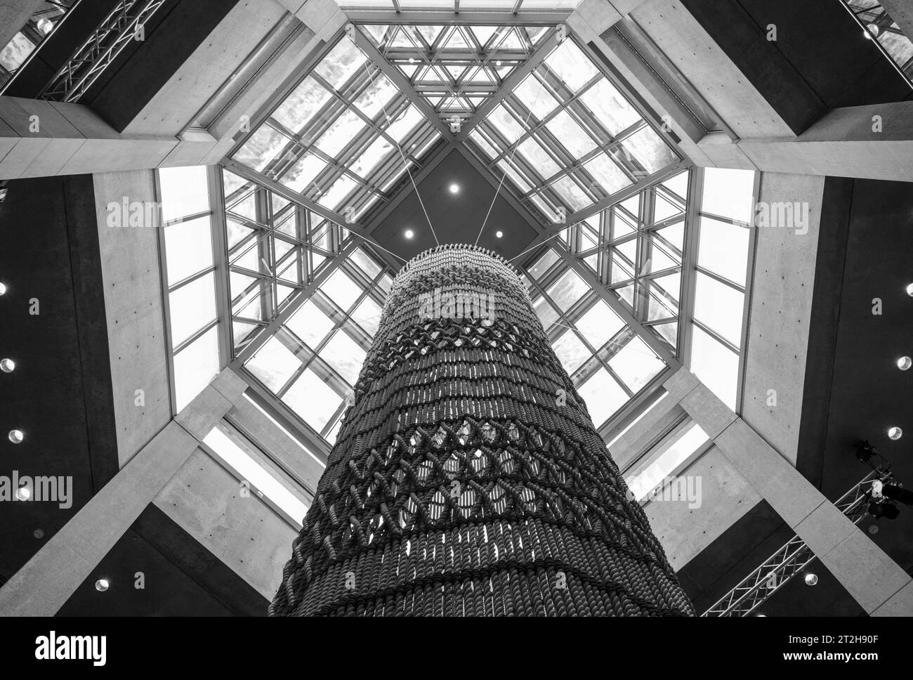 A work by the Mata Aho Collective, part of Ëbadakone, an exhibit of ...