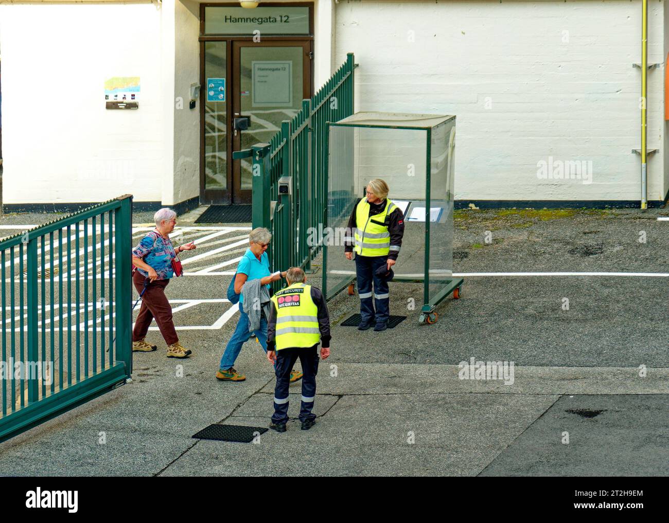 Cruise Ship Security Gate Stock Photo - Alamy
