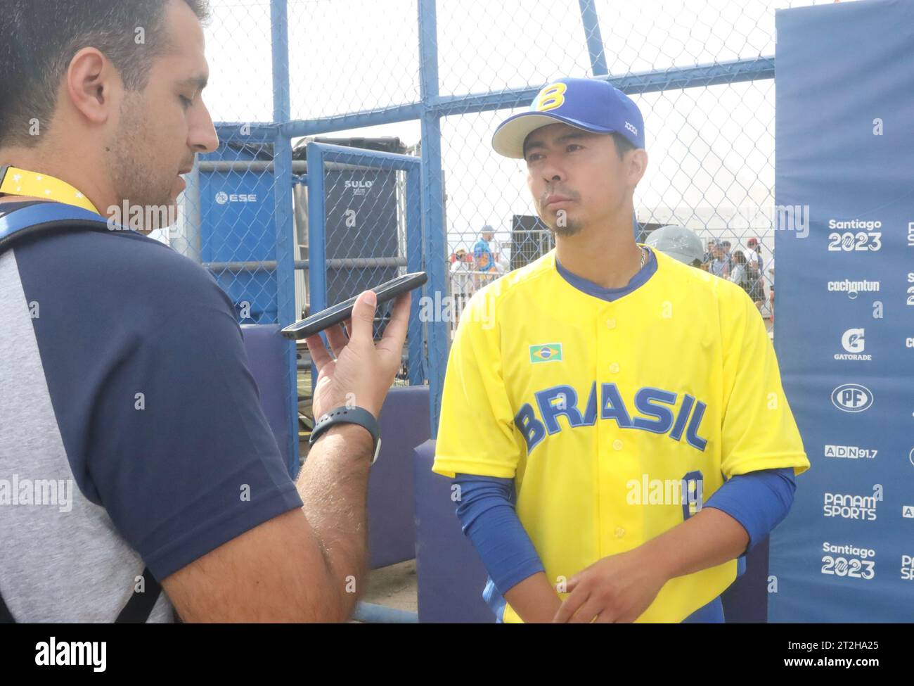 Santiago, Chile. 19th Oct, 2023. (SPO) Baseball Between Brazil and ...