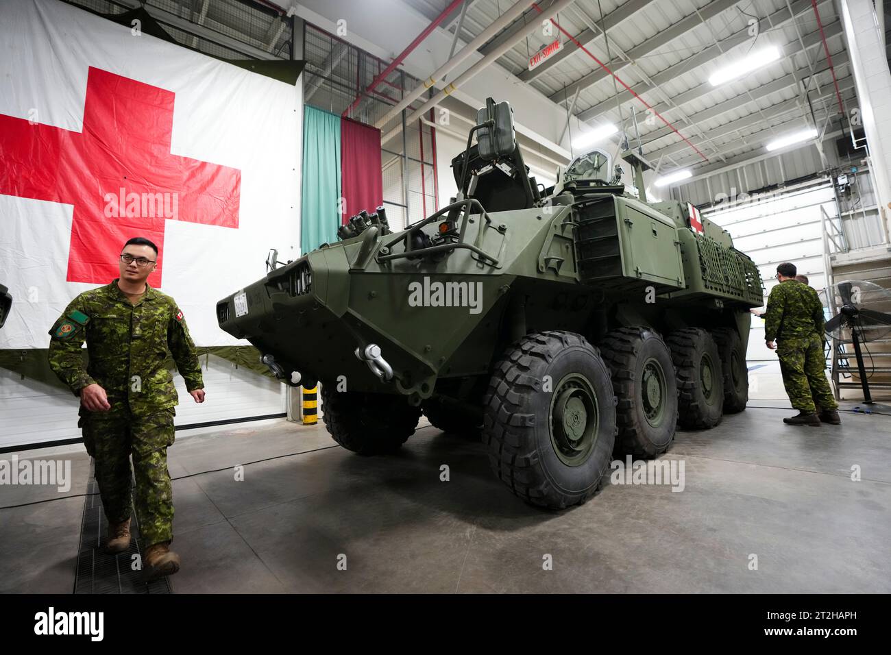 Petawawa, Canada. 19th Oct, 2023. One of the new ambulance variants to ...