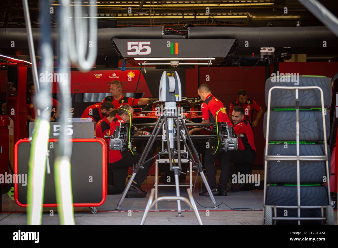 Scuderia Ferrari box during FORMULA 1 LENOVO UNITED STATES GRAND PRIX ...
