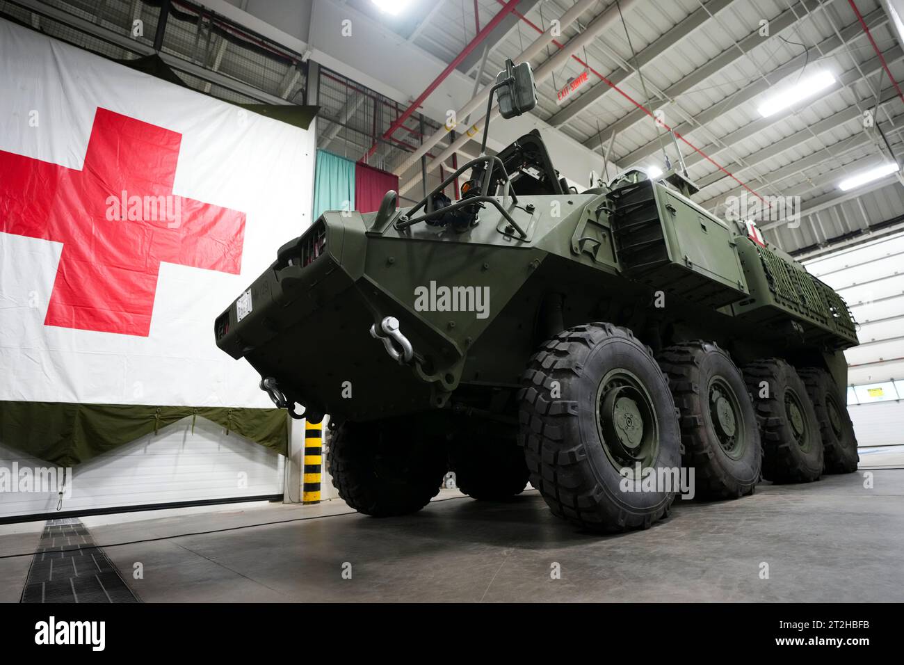 Petawawa, Canada. 19th Oct, 2023. One of the new ambulance variants to ...