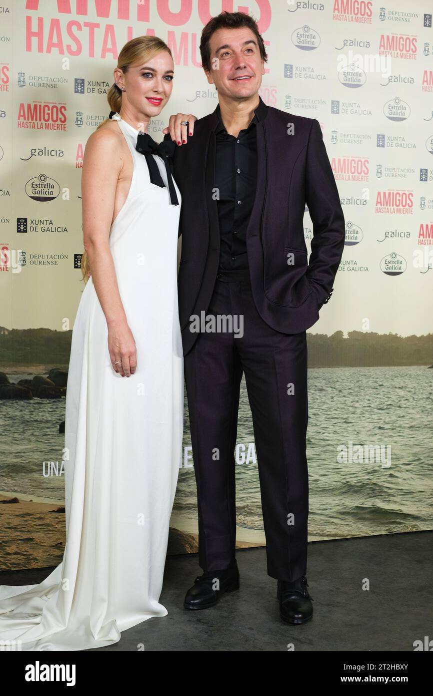 Javier veiga and Marta Hazas during the photocall of the premiere of ...