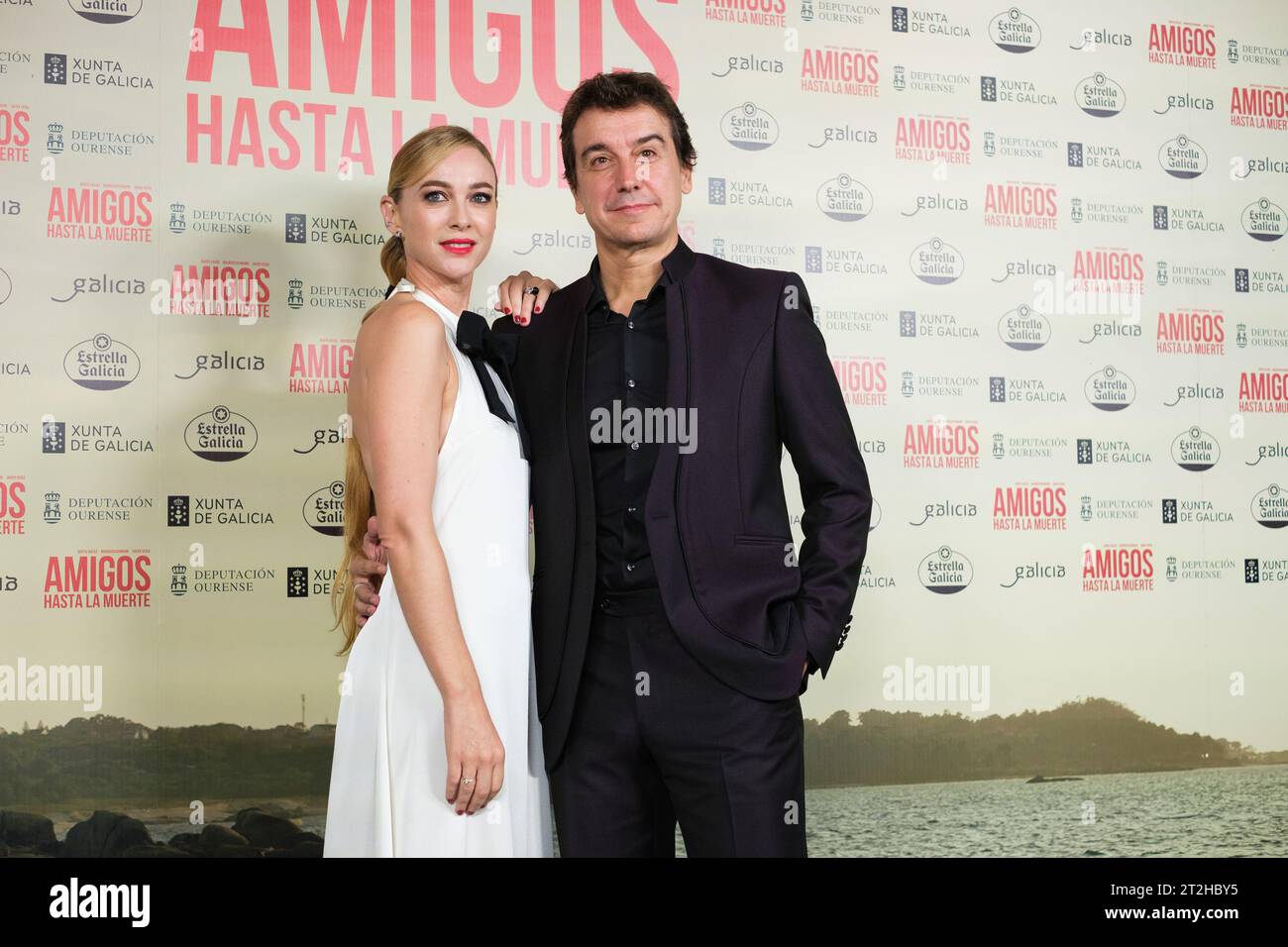 Javier veiga and Marta Hazas during the photocall of the premiere of ...
