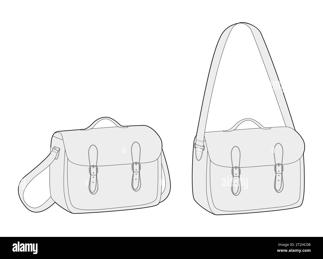 Satchel Cross-Body Bag messenger silhouette bag. Fashion accessory ...