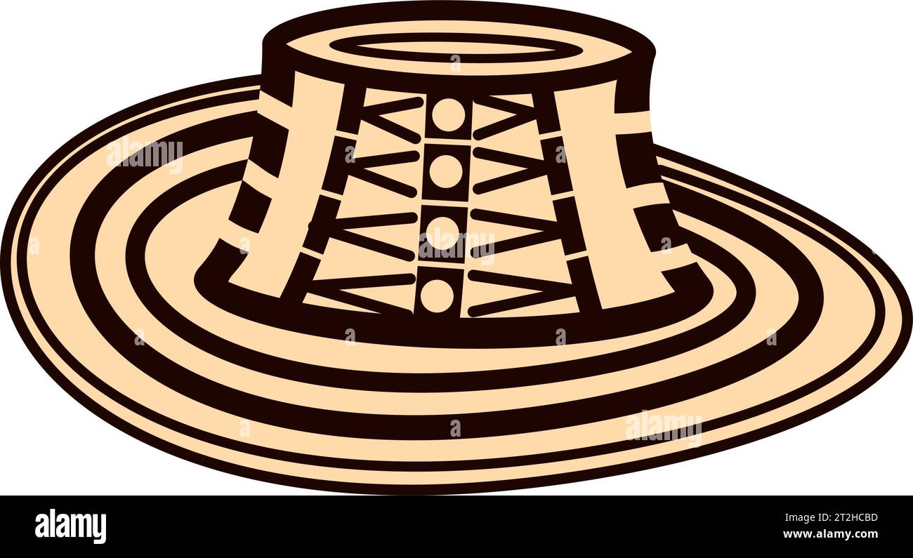 sombrero vueltiao illustration Stock Vector Image & Art - Alamy