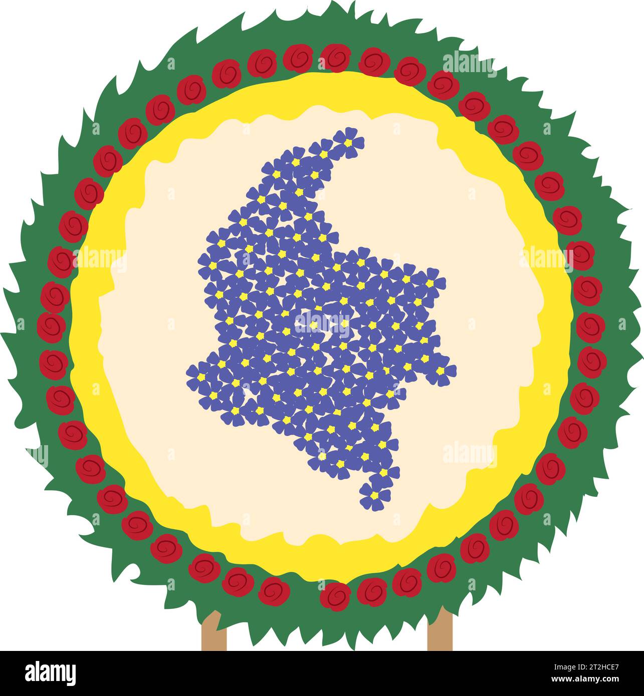 flowers fair silleta with colombian map Stock Vector Image & Art - Alamy