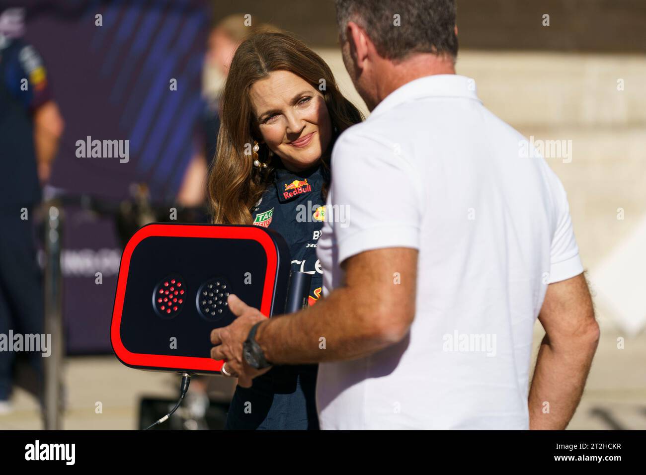 Austin, United States. 19th Oct, 2023. Actress Drew Barrymore speaks ...