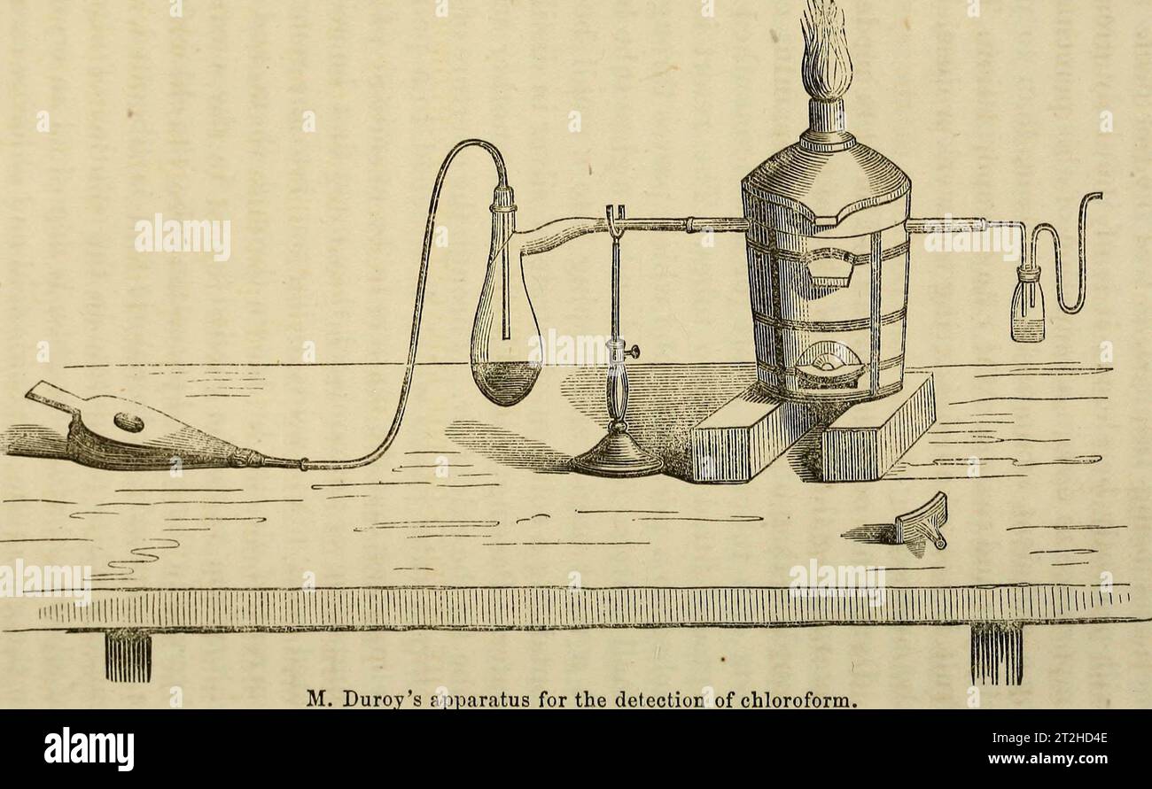 Chloroform - its action and administration (1866 Stock Photo - Alamy