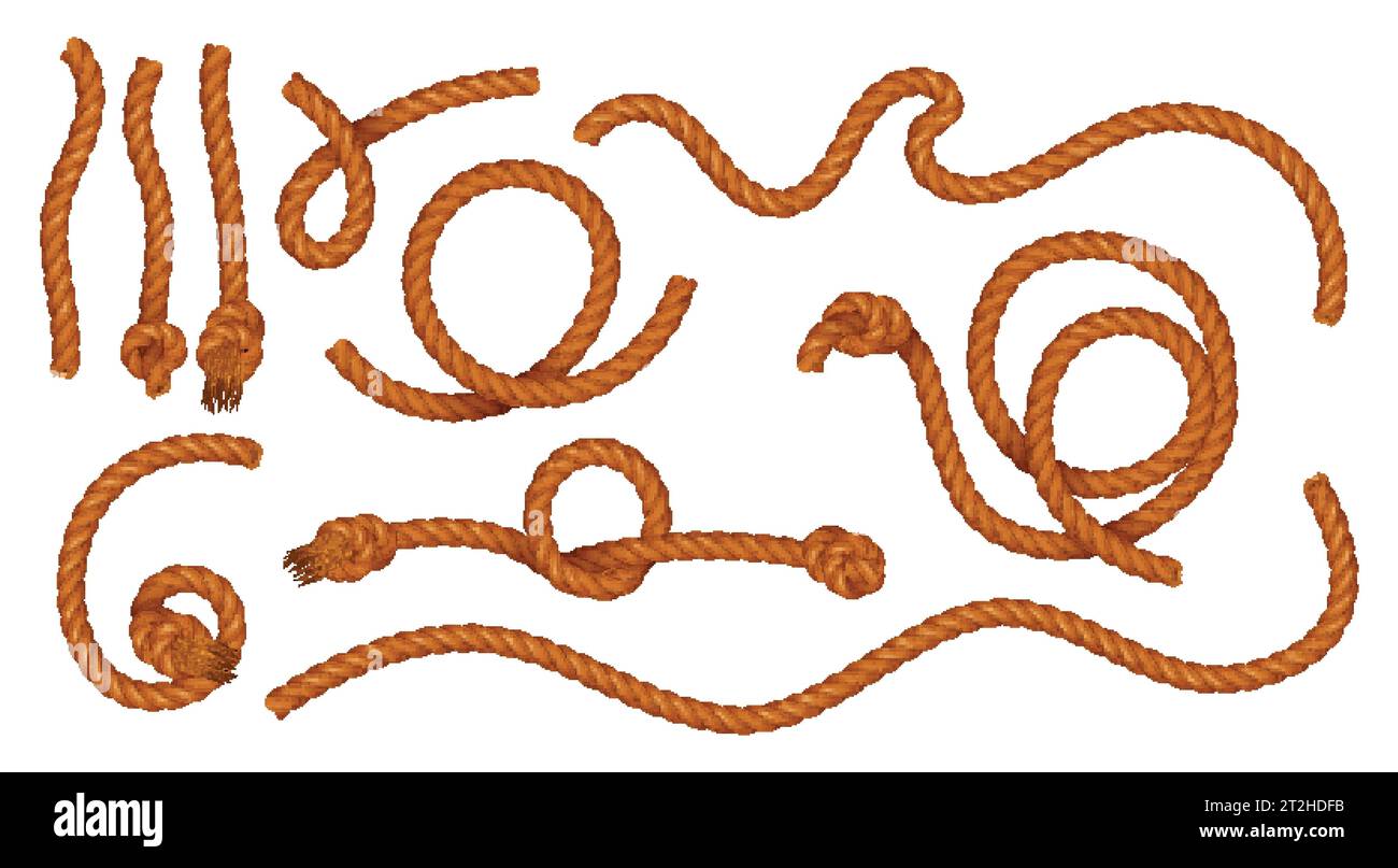 Clove hitch boating knot Stock Vector Images - Alamy