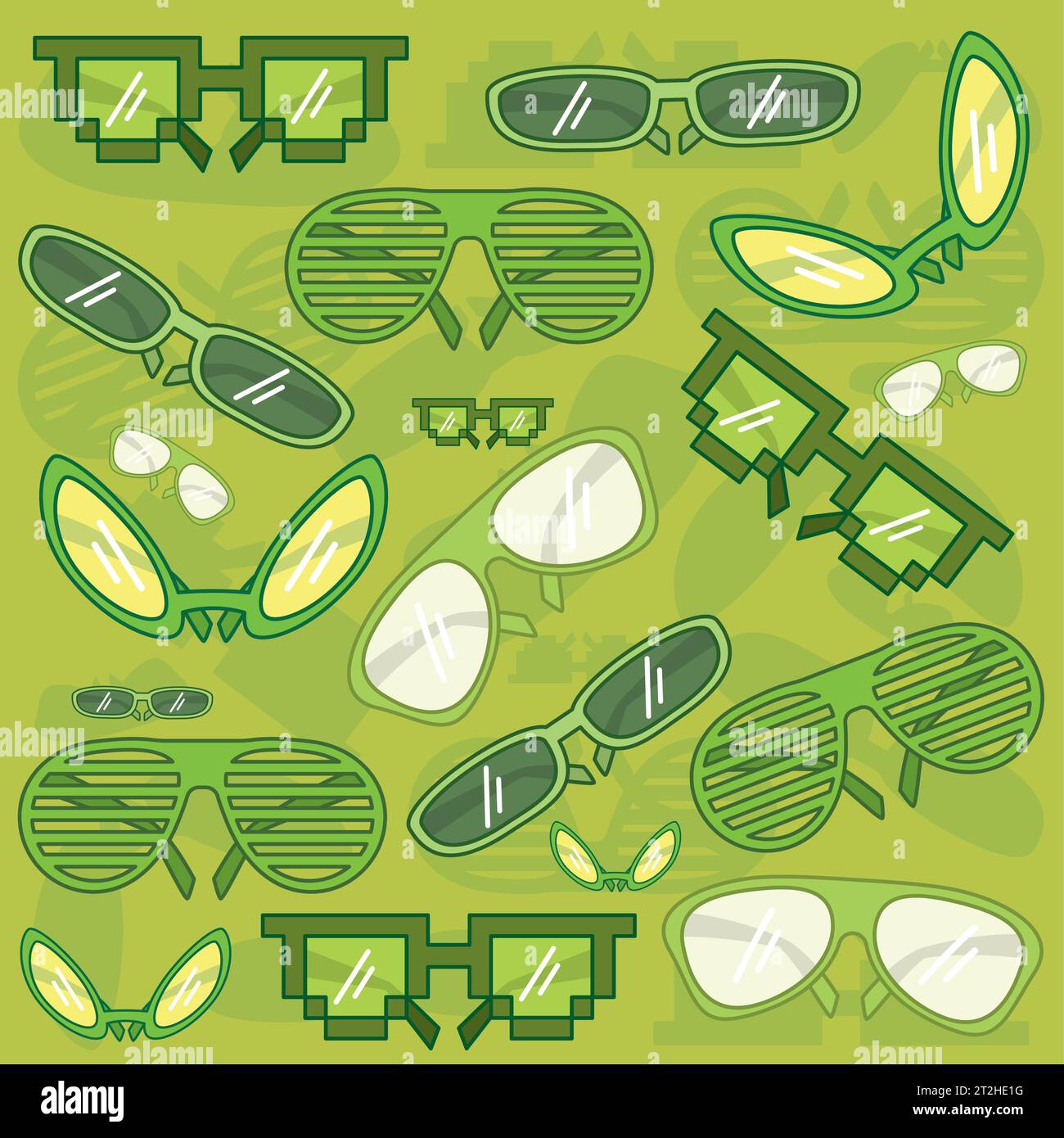 Trending eyeglasses seamless pattern background Vector Stock Vector ...