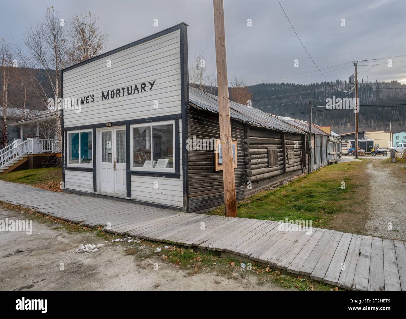 Dawson City, Yukon, Canada – October 05, 2023: Exterior of the historic ...