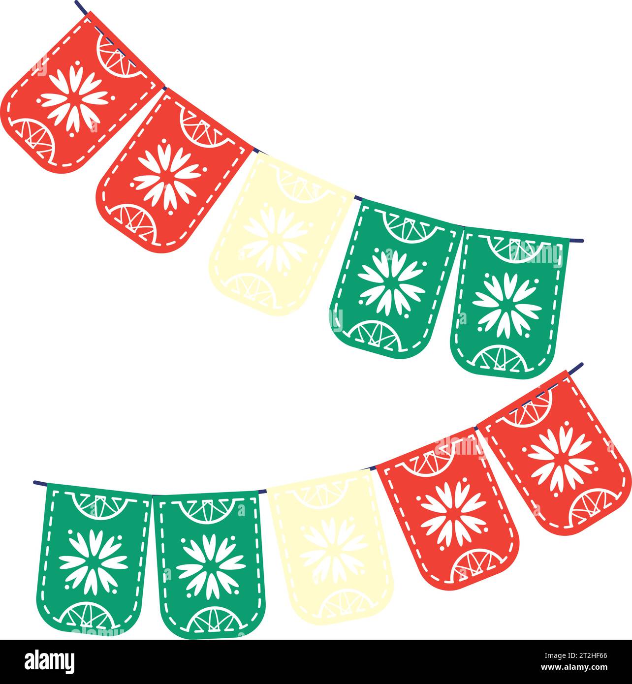mexican flag garlands Stock Vector Image & Art - Alamy