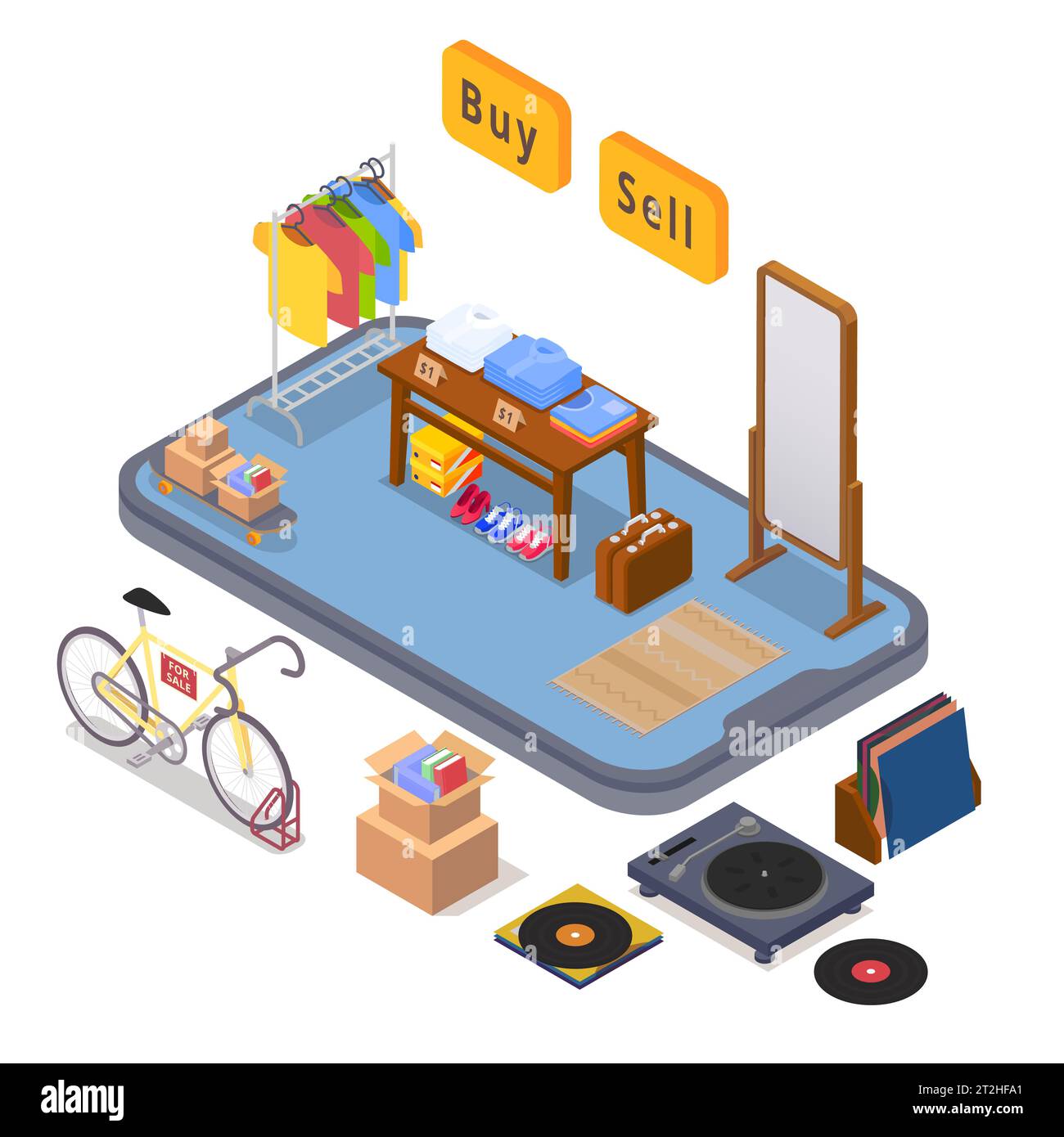 Antique store garage sale Stock Vector Images - Alamy