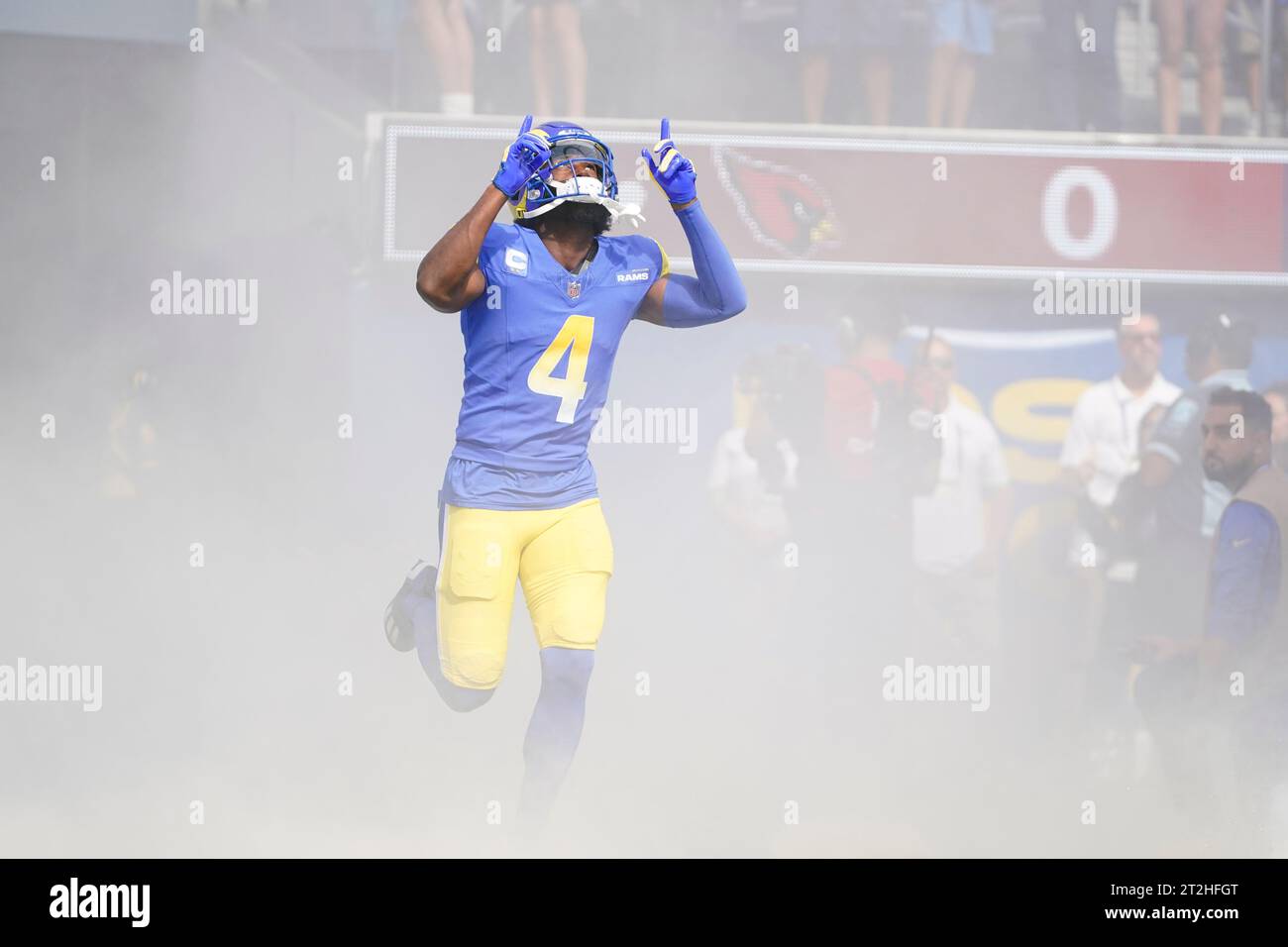 Los Angeles Rams safety Jordan Fuller takes the field during an NFL ...