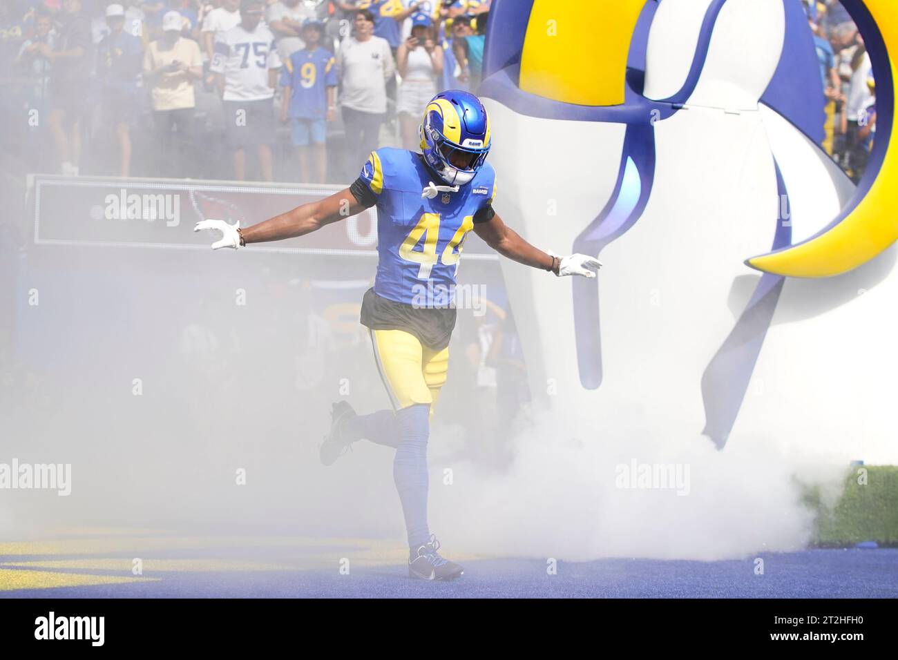 Los Angeles Rams cornerback Ahkello Witherspoon takes the field during ...