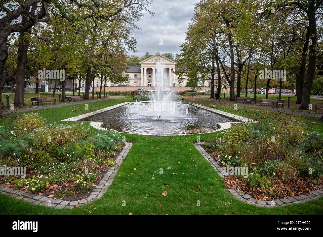 Picture of the Neues Kurhaus Aachen in autumn. The New Kurhaus in ...