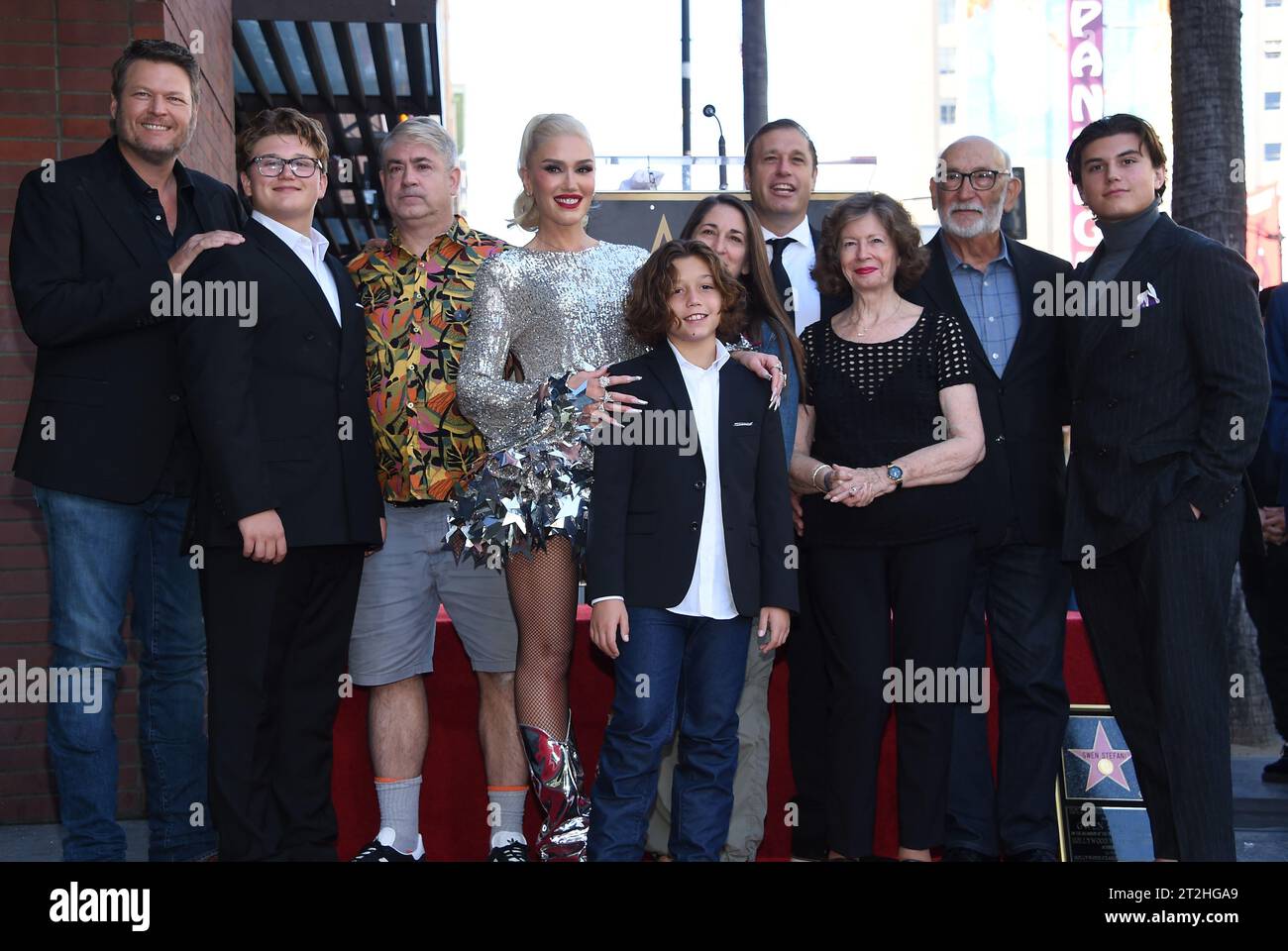 Hollywood, USA. 14th Jan, 2014. Eric Stefani, Gwen Stefani, Patti Stefani and Dennis Stefani and ...