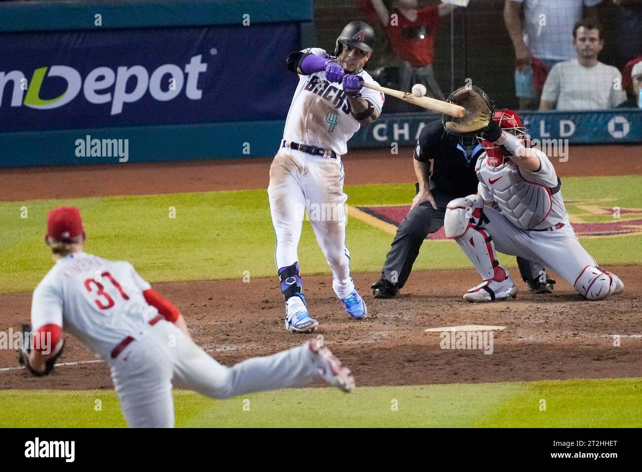 Arizona Diamondbacks' Ketel Marte hits a walk-off single against the ...