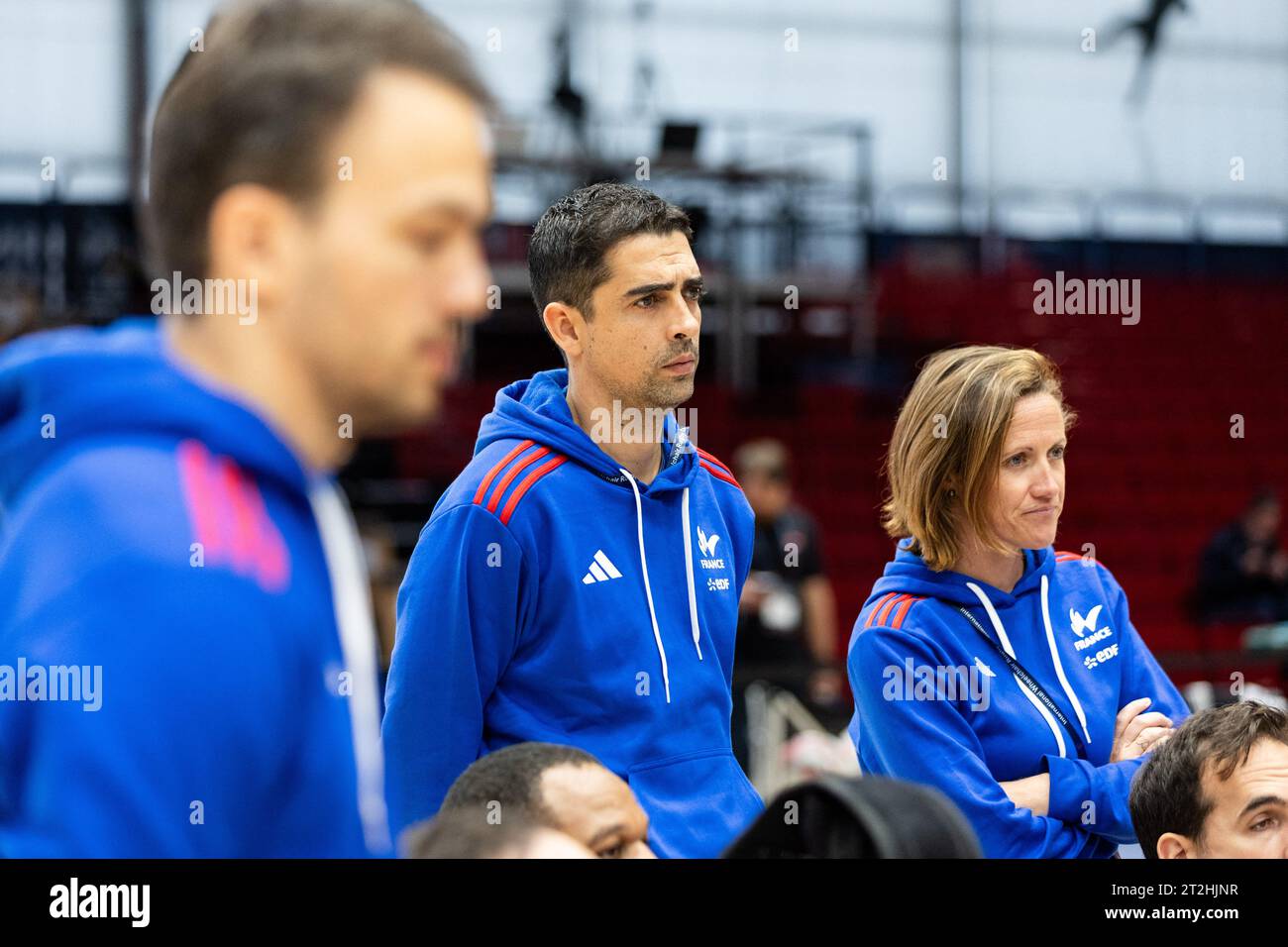 Medical staff of France Bruno Poncelet and Mental trainer of France ...