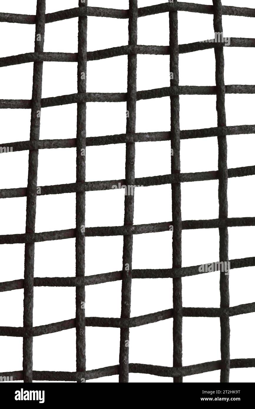 Old Aged Weathered Rusty Wire Mesh Grid Cage Fence Grating Pattern ...