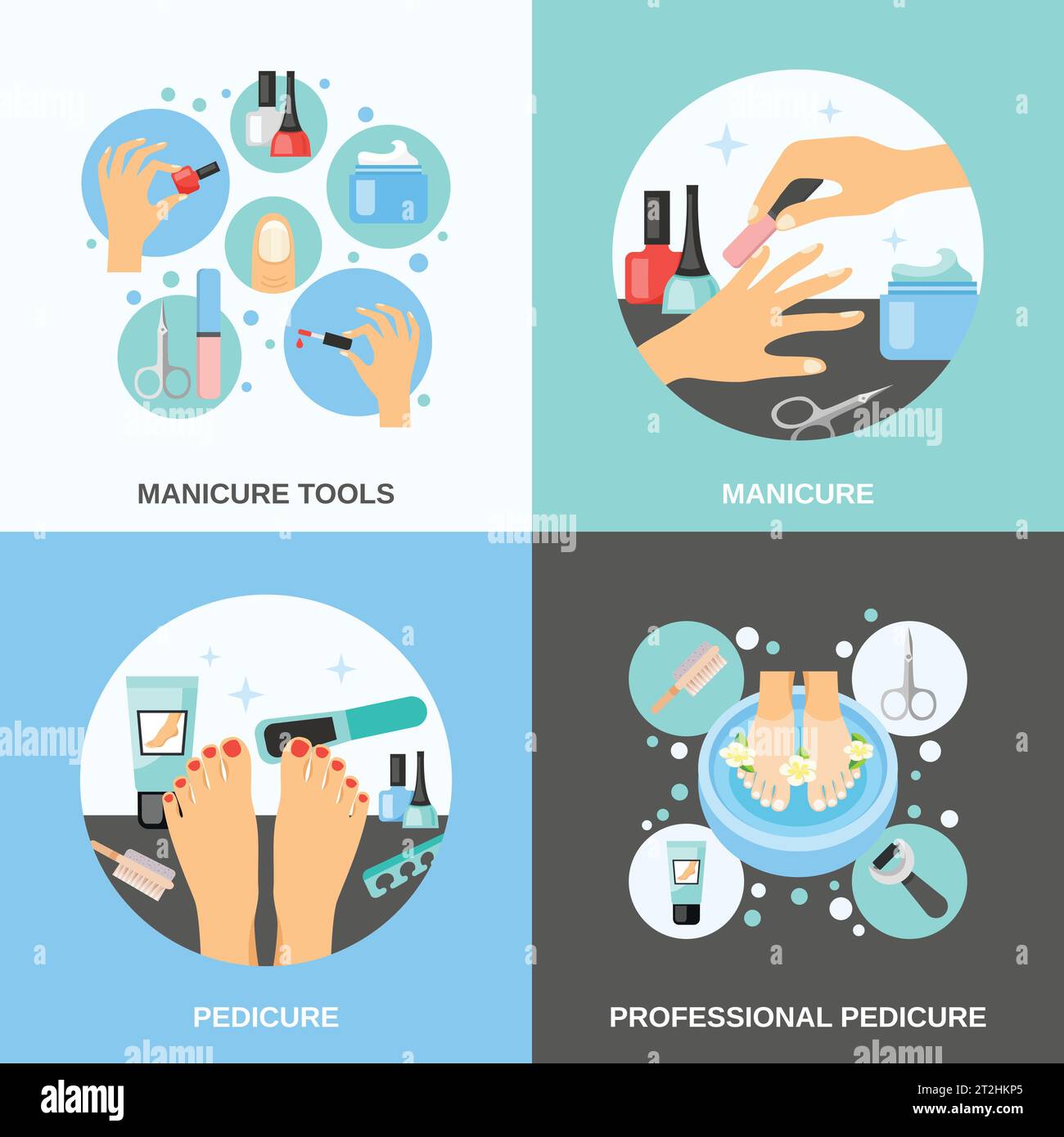 Professional manicure and pedicure procedure tools and accessories 4 ...