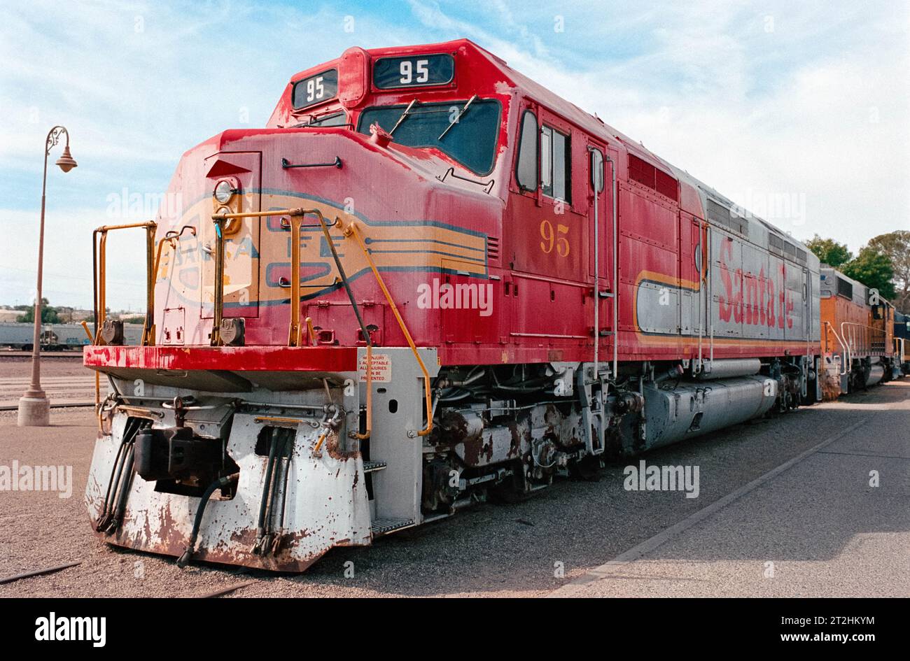 Antique train engines on display, Barstow, California train museum ...