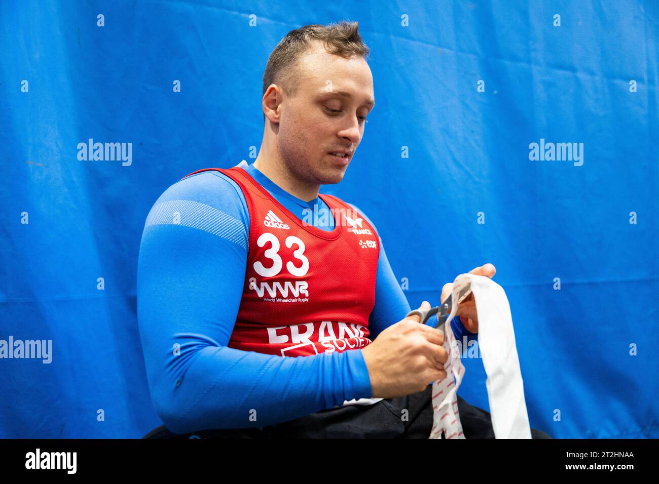 Sebastien Verdin #33 of France during a training session of Team France ...