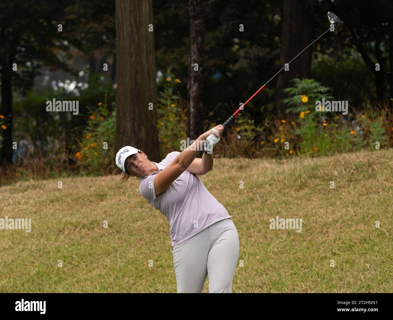 Paju, South Korea. 19th Oct, 2023. Maja Stark from Swedish, plays ...